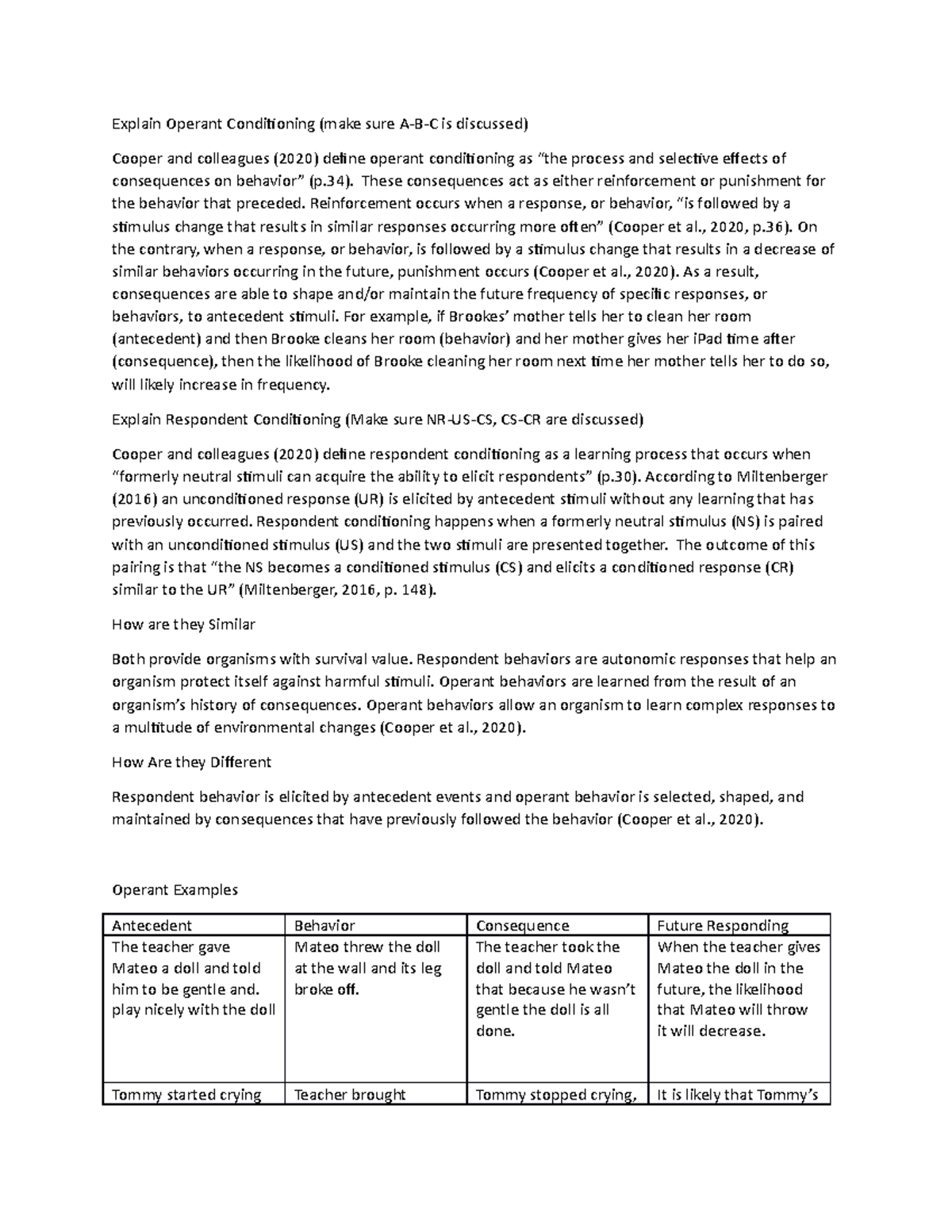 Unit 3 Assignment Template - Explain Operant Conditioning (make sure A ...