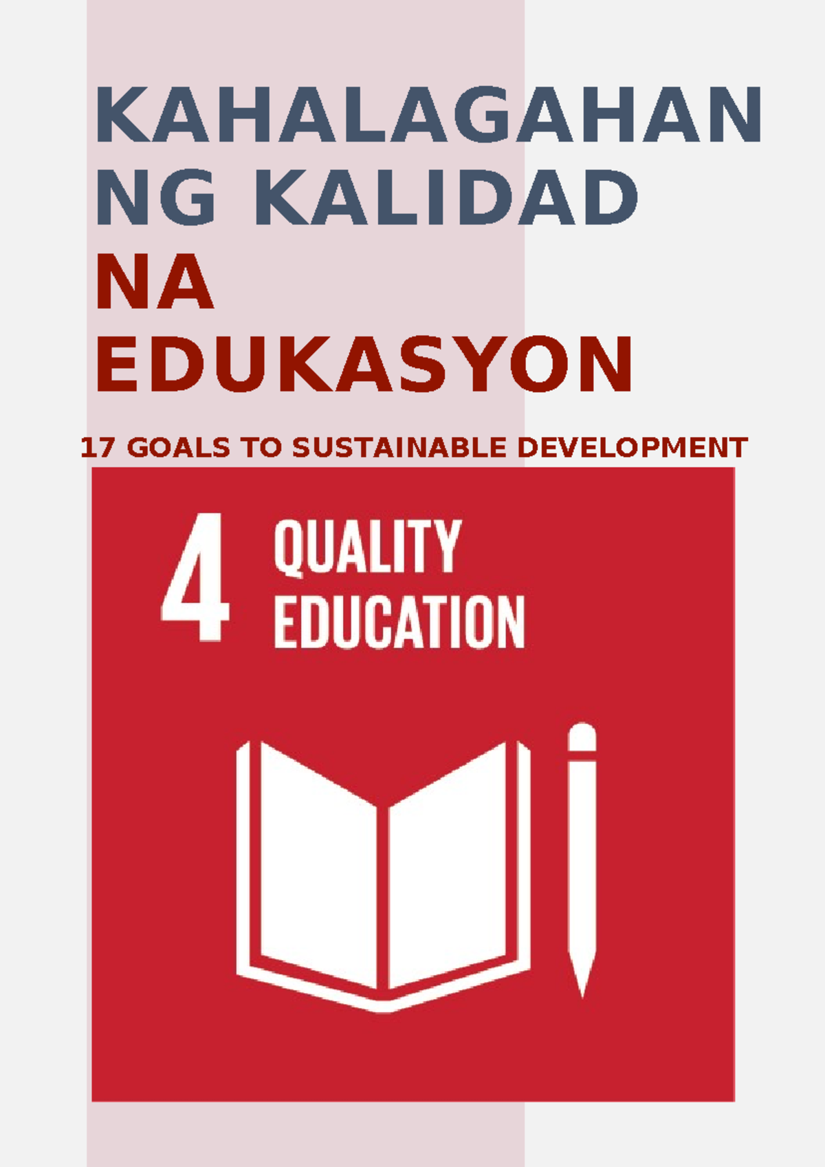 AP quality education essay - KAHALAGAHAN NG KALIDAD NA EDUKASYON 17 ...