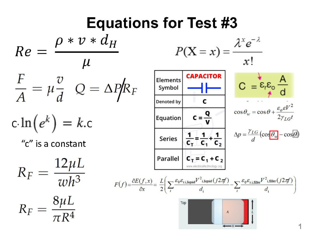 Lecture 5 - Paper and Basic Biology-marked - Equations for Test 𝑅𝑒 = 𝜌 ...