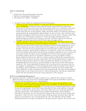 D092 Task 2 - D092 Task 2 - Video Observation 1 A1. Enhancing Chemistry ...