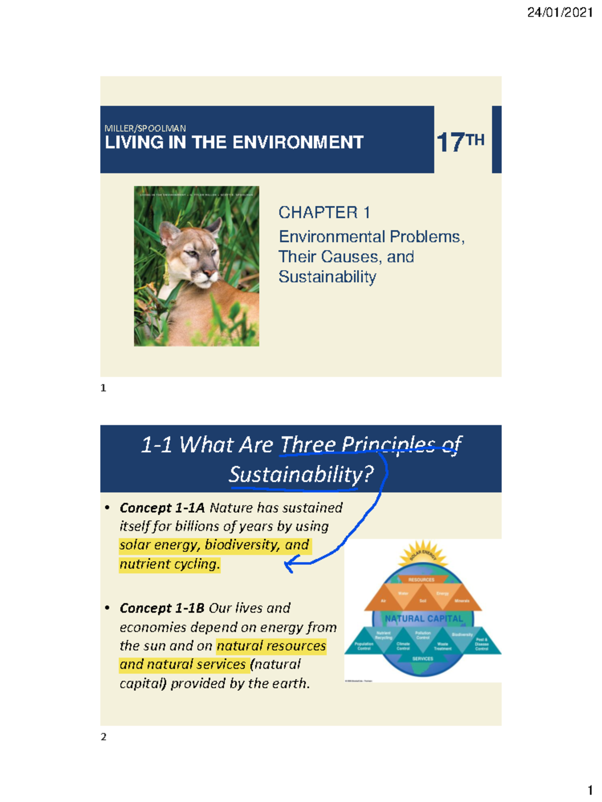 Science 1st Coverage - pdf - LIVING IN THE ENVIRONMENT 17 TH MILLER ...