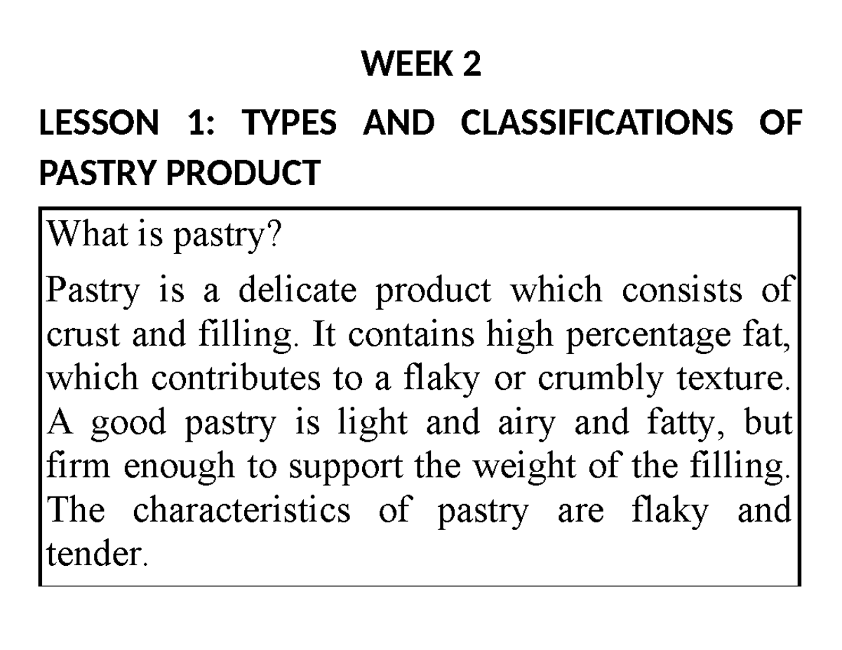 Q2-WEEK 2 Lesson - hospitality - WEEK 2 LESSON 1: TYPES AND ...