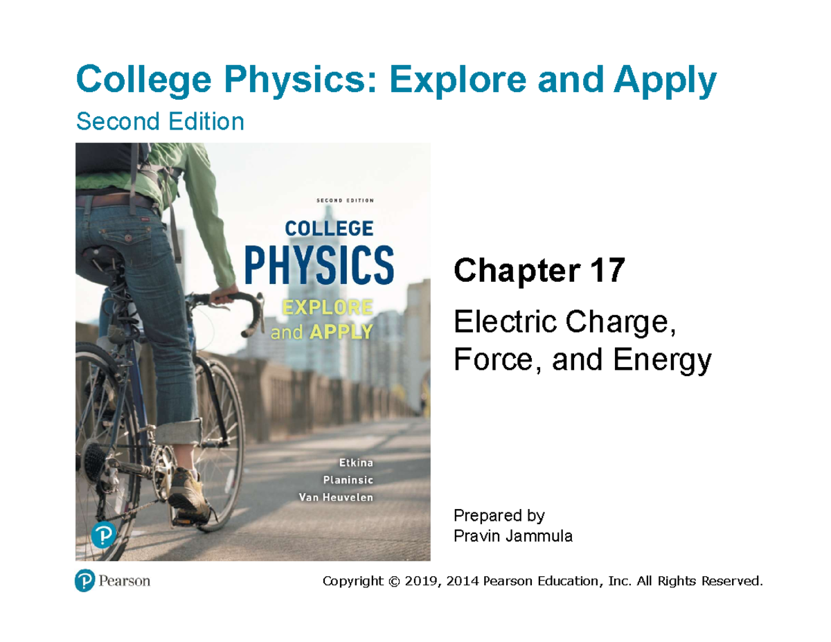 CHapter 17 Charges PDF - College Physics: Explore and Apply Second ...