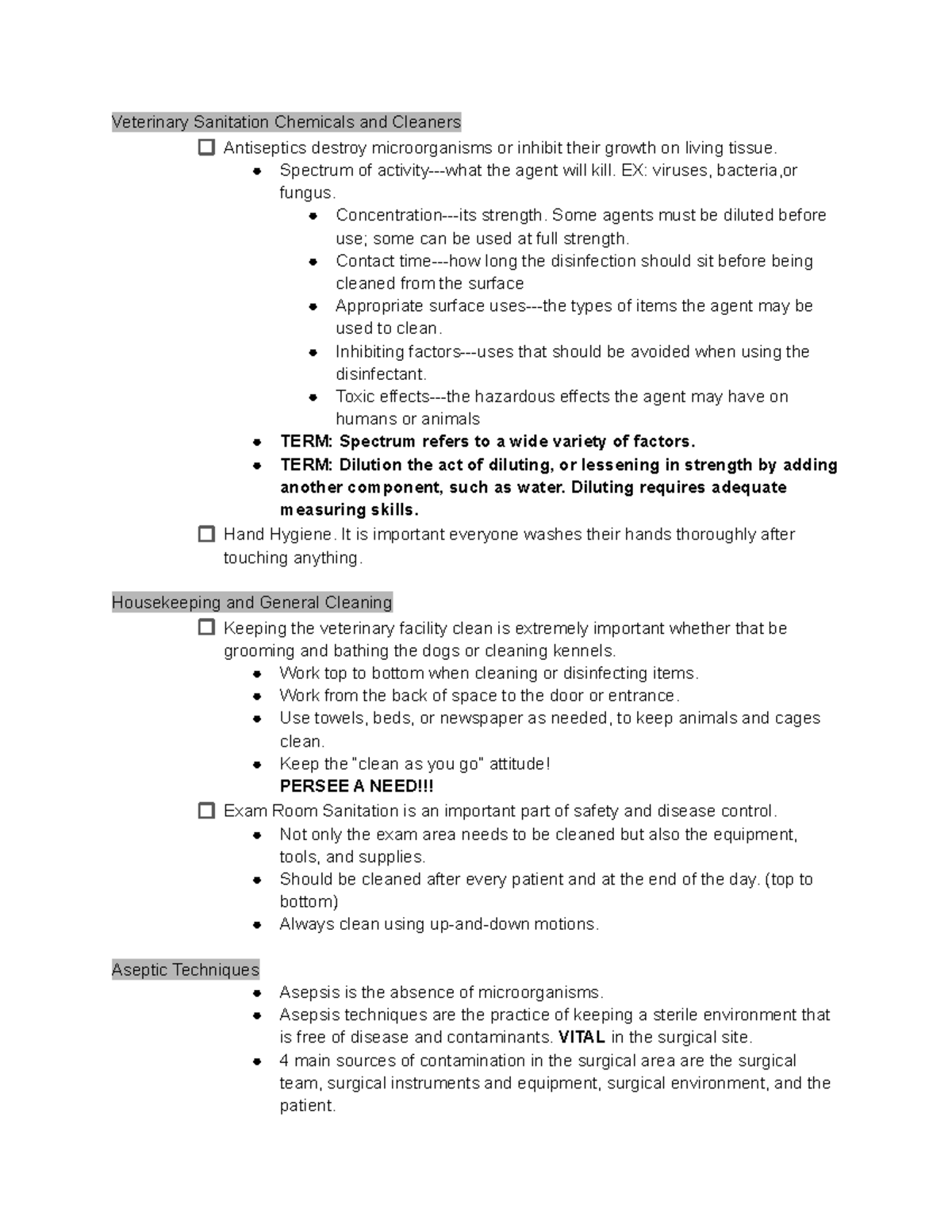 Veterinary Sanitation Chemicals and Cleaners - Veterinary Sanitation ...