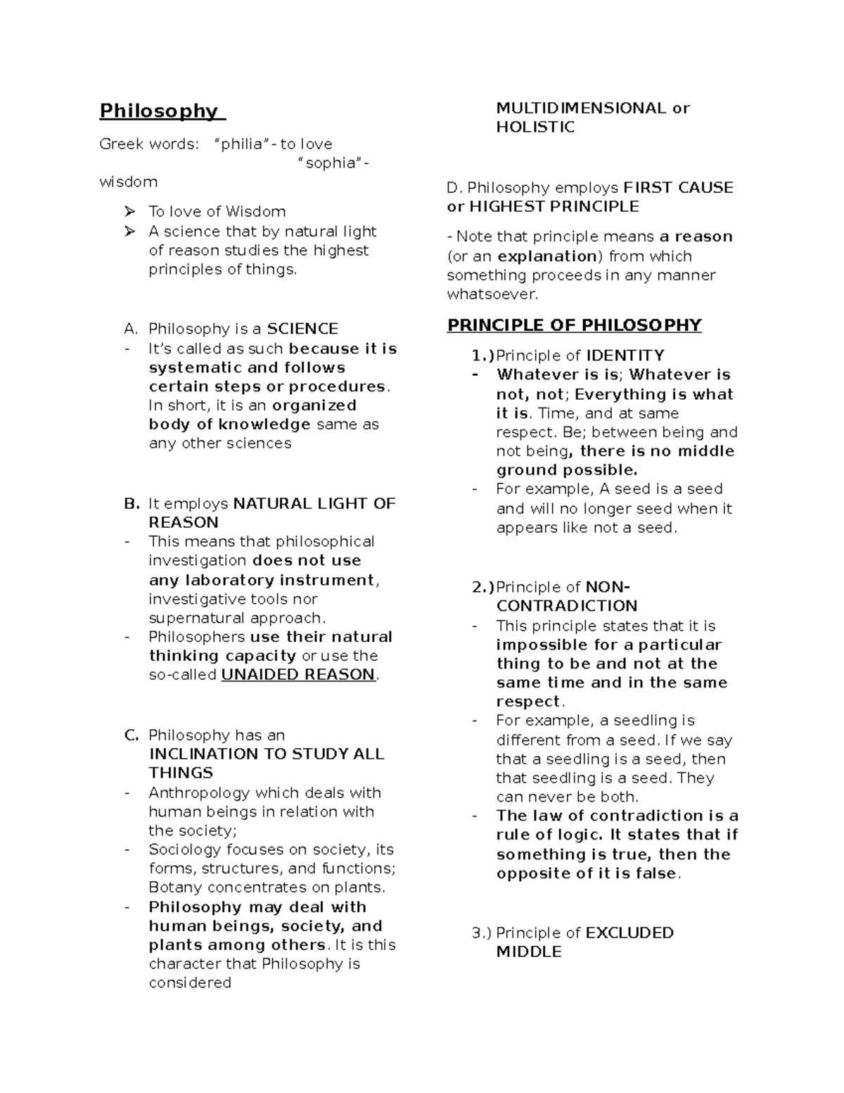 Philosophy Lesson 1 - CRITICAL AND LOGICAL THINKING - Philosophy Greek ...