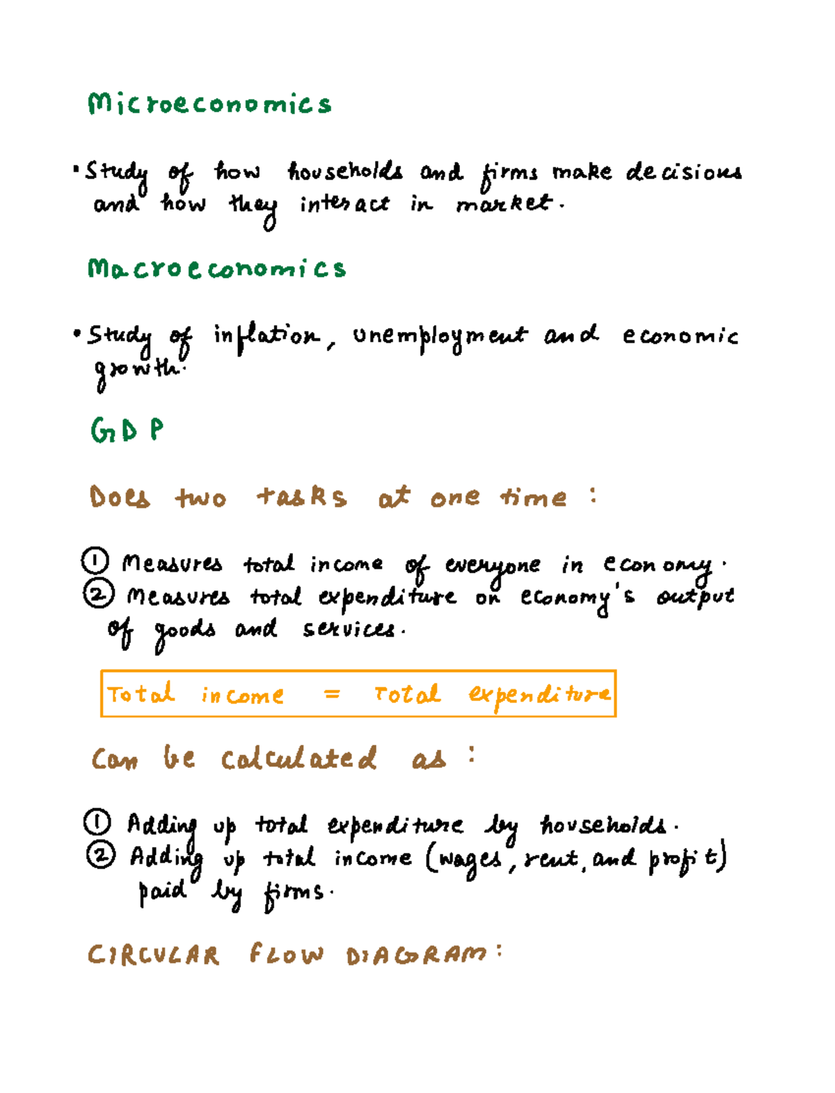 Measuring a nation’s economy - Microeconomics study of how households ...