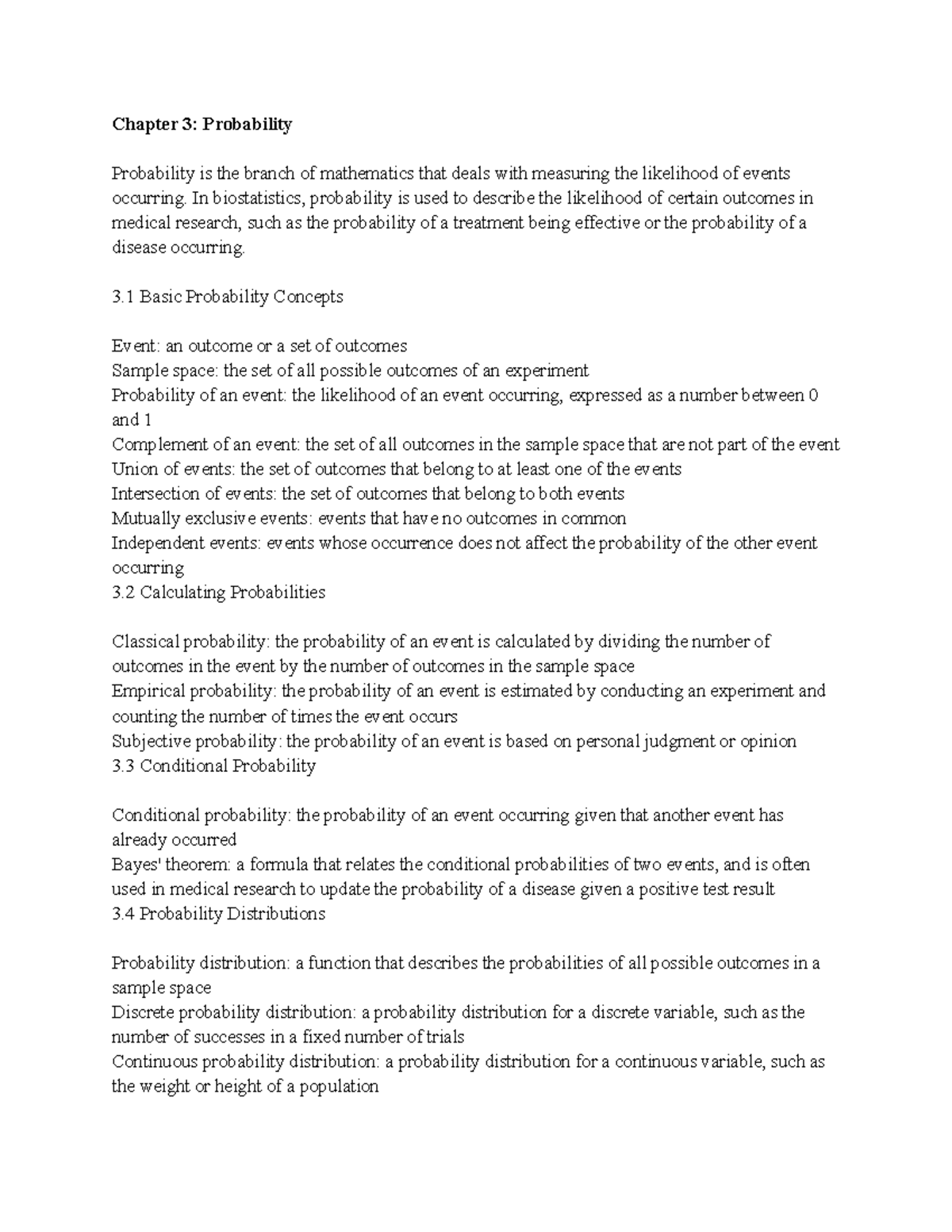 STAT 212 Chapter 3 - Chapter 3: Probability Probability is the branch ...