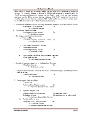 Corporate Accounting-1 - CORPORATE ACCOUNTING ####### STUDY MATERIAL B ...