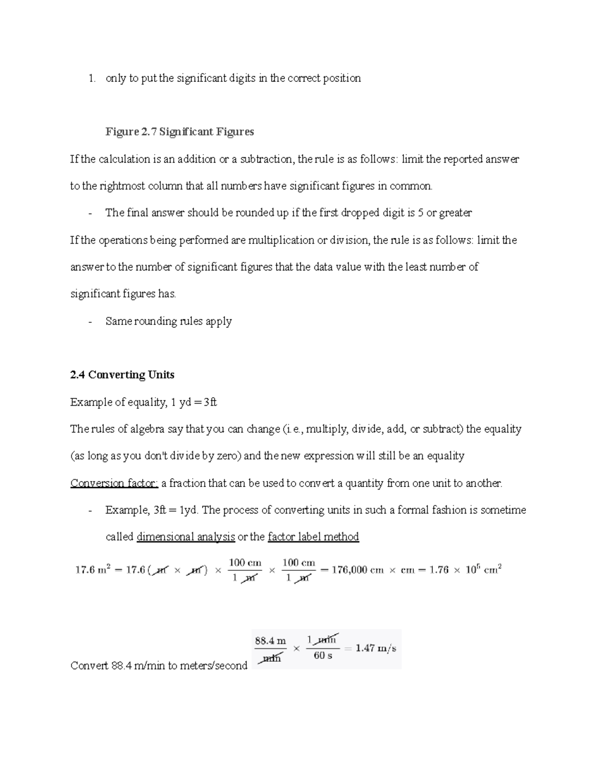 CHEM 110 Introductory to Chemistry Chapter 2 Measurements Notes Update ...
