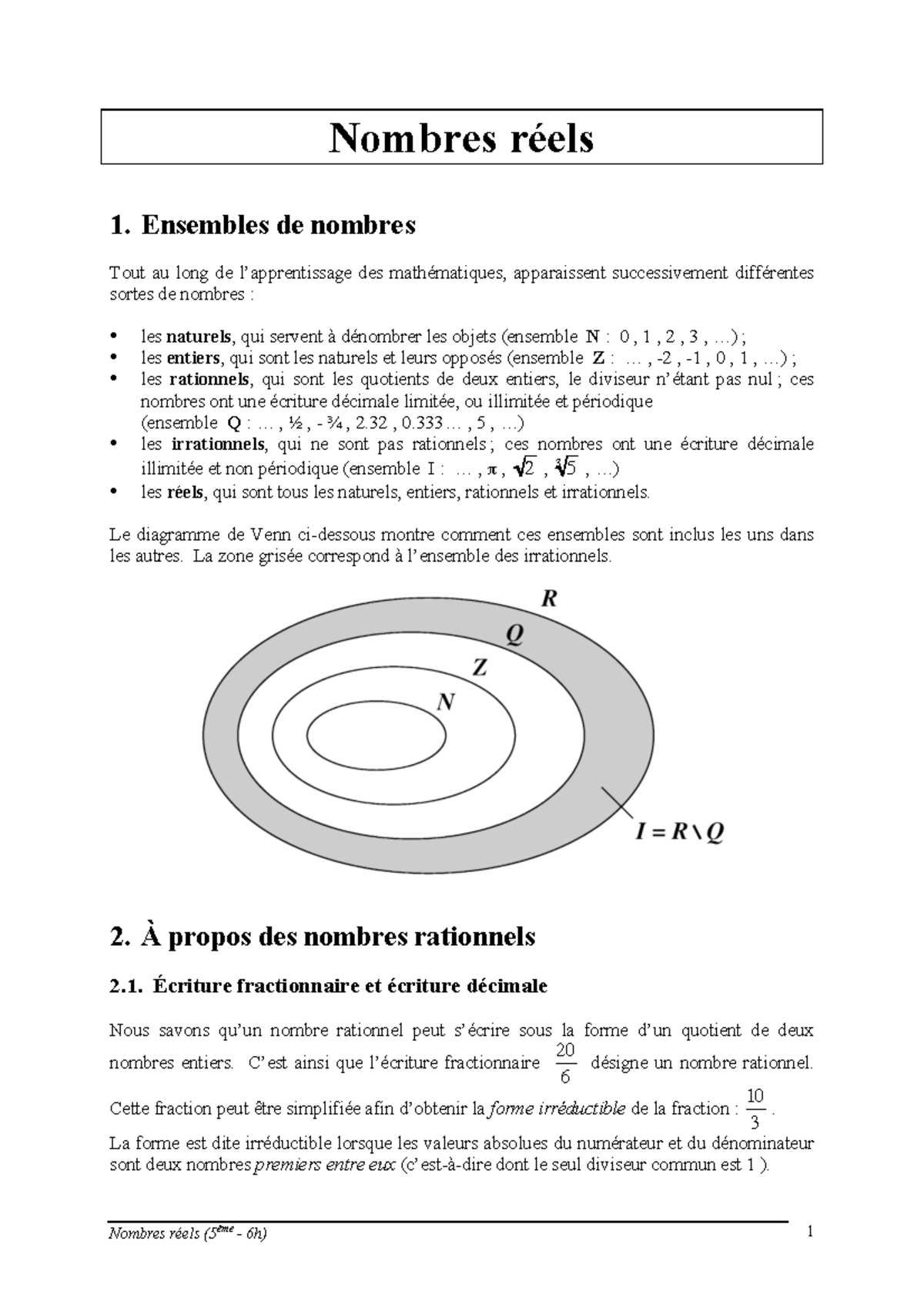 Les nombres réels - eqsvfdbd sfj rjf jb ji buie bui rr - Nombres réels ...