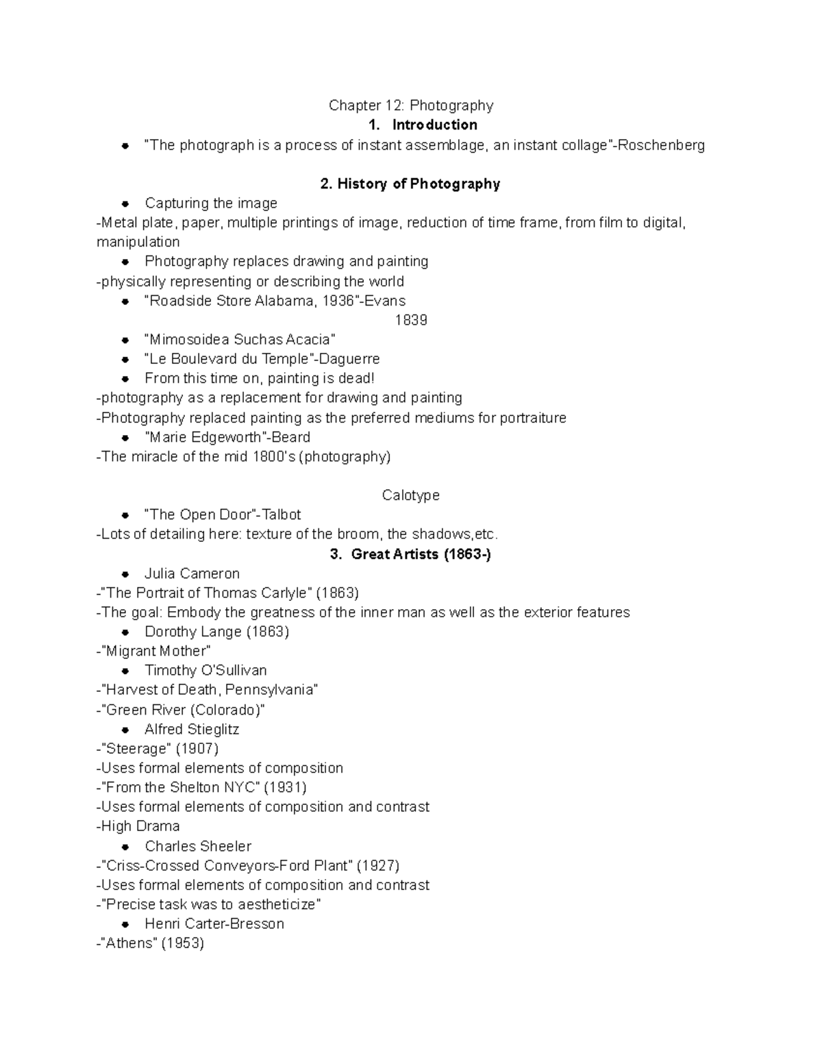 Chapter 12-Photography - Chapter 12: Photography 1. Introduction “The ...