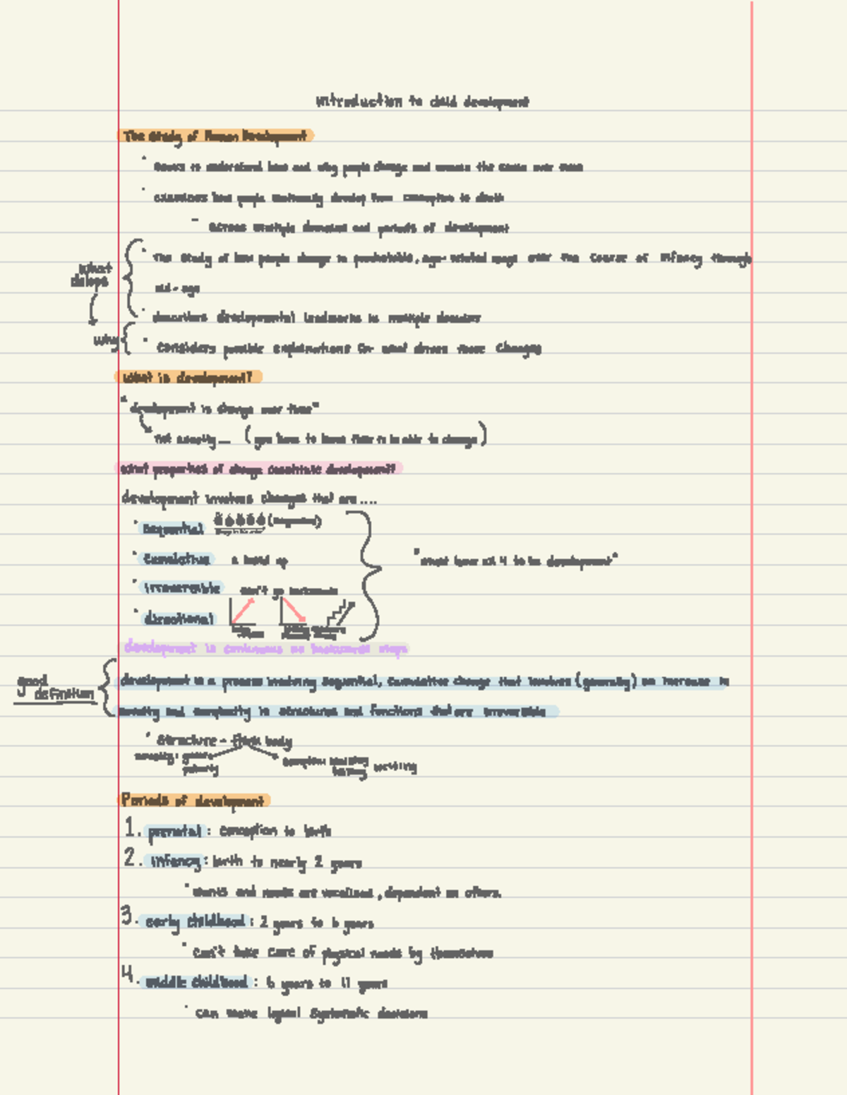 Introduction- Lecture - Introduction to child development The study of ...