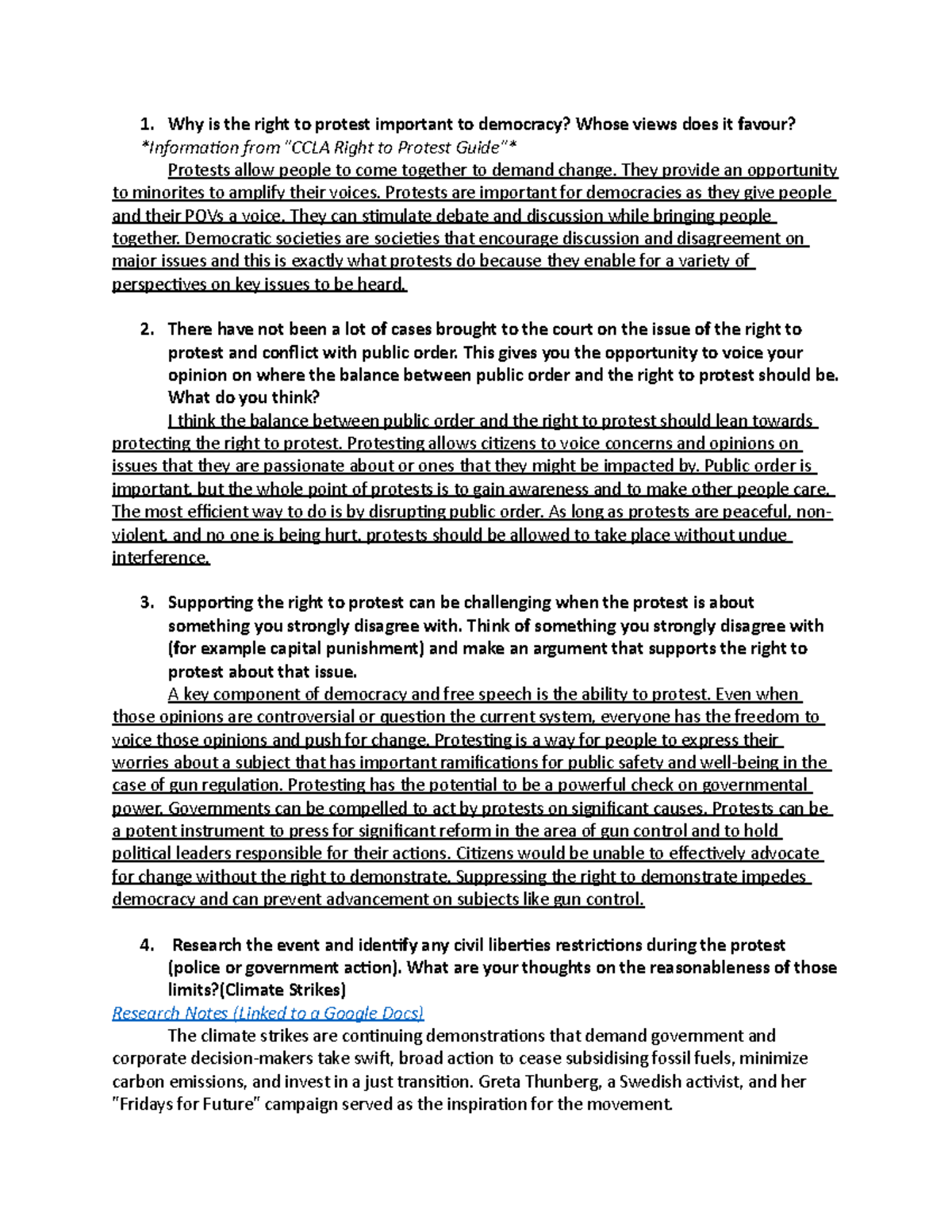 CCLA Right to Protest - Why is the right to protest important to ...