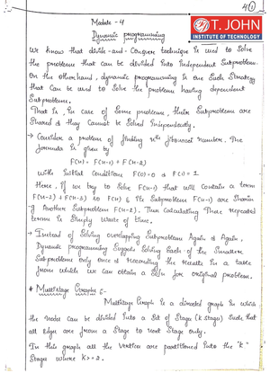 Module 4 Notes - 1 MODULE 4 Contents Introduction to Dynamic ...