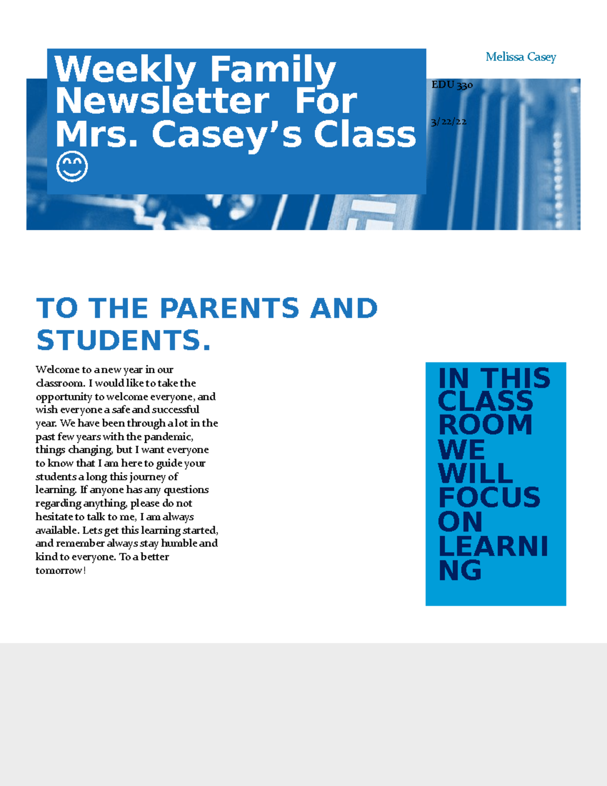 Injusticnewsletter - here have fun good luck - Weekly Family Newsletter ...