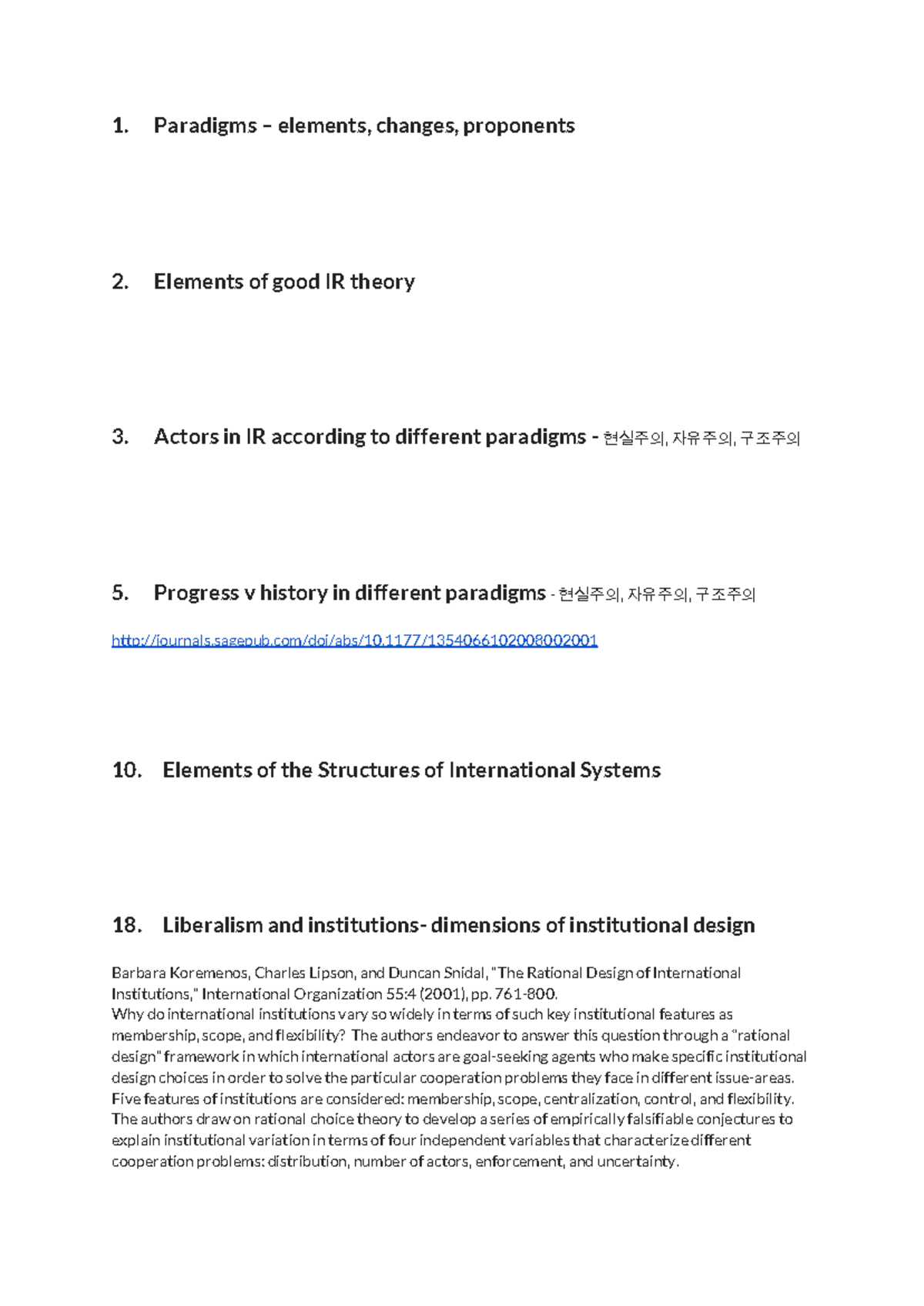 Exam 2018, questions and answers - 1. Paradigms – elements, changes ...