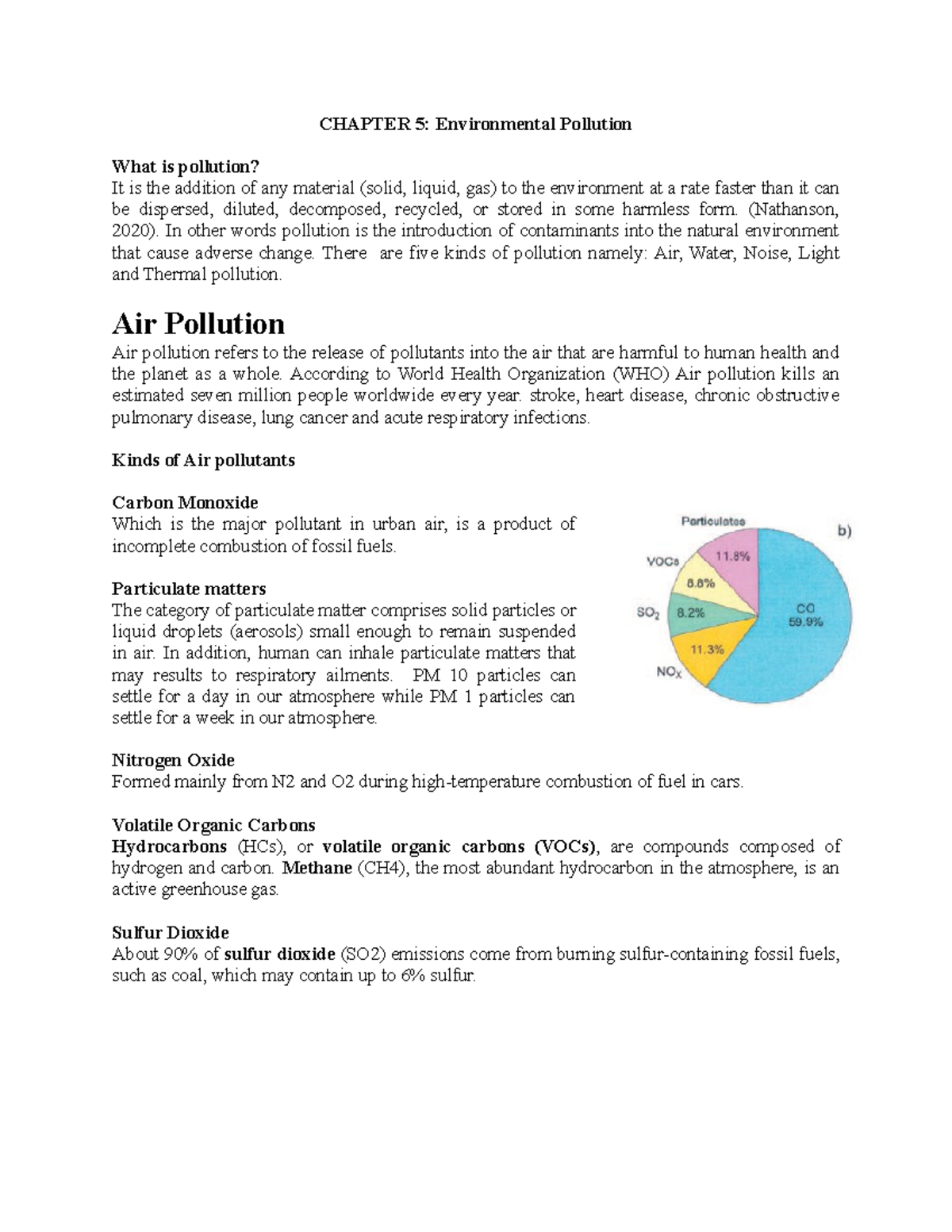 Chapter-5 - GEM Chap 5 module - CHAPTER 5: Environmental Pollution What ...