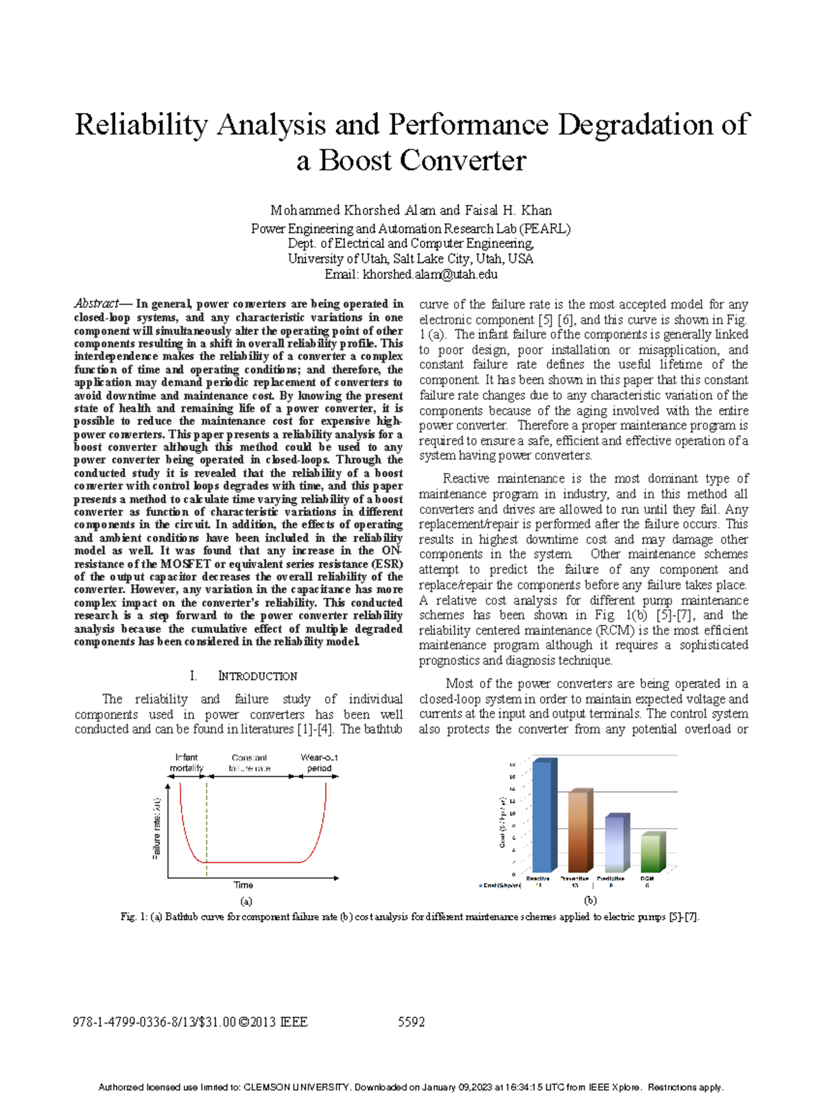 2013 Reliability analysis and performance degradation of a Boost converter - (a) (b) Fig. 1: (a ...
