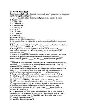 Percent Composition and Molecular Formula Worksheet - A compound with ...