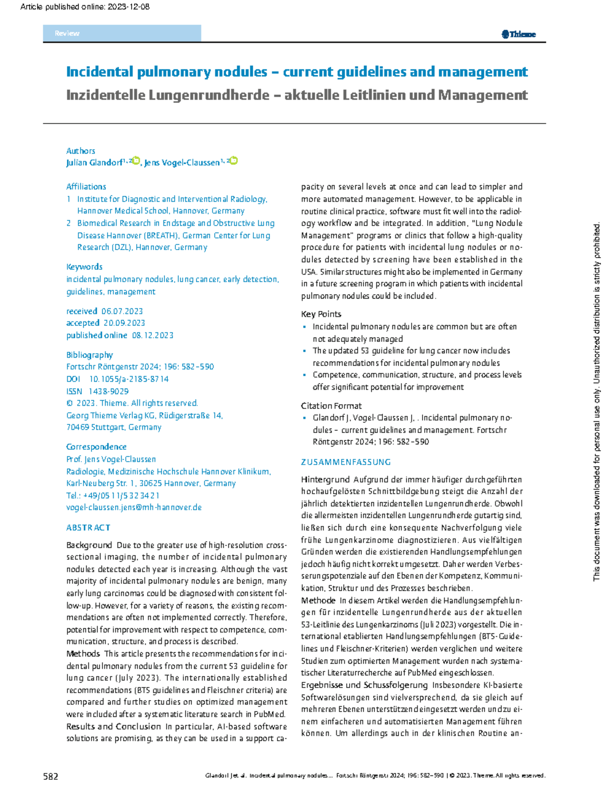 A-2185-8714 - anatomia - Incidental pulmonary nodules – current ...