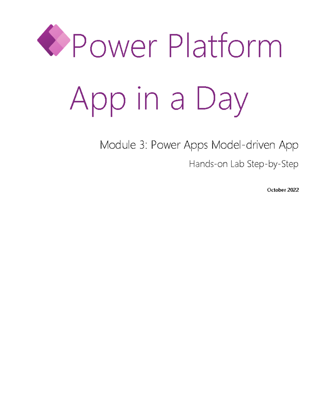 03-Power Apps Model-driven App Lab Manual - Power Platform App in a Day ...