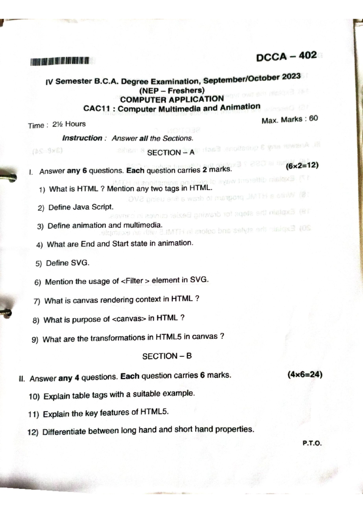 BCA 4TH SEM - Bca 4th sem - DCCA 402 IV Semester B.C. Degree ...