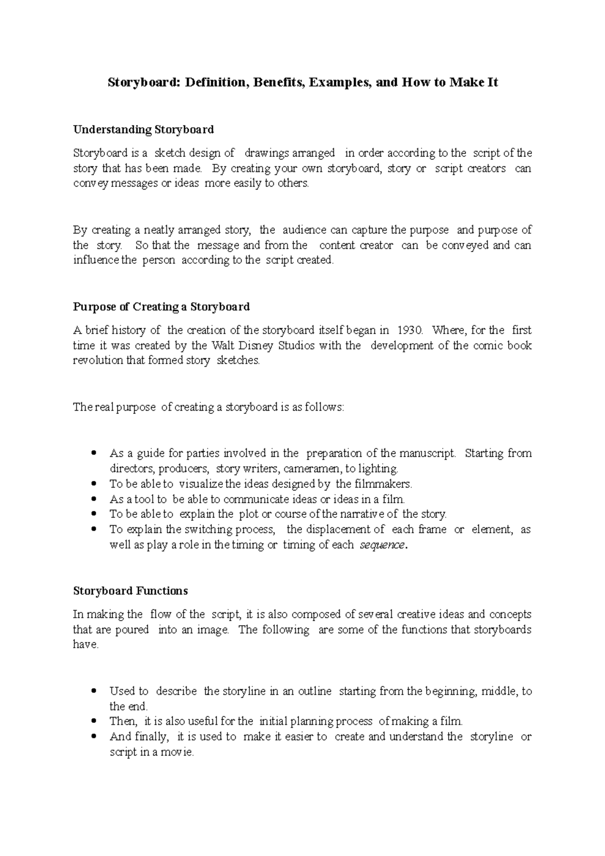 Storyboard Definition Benefits Examples and How to Make It - Storyboard ...