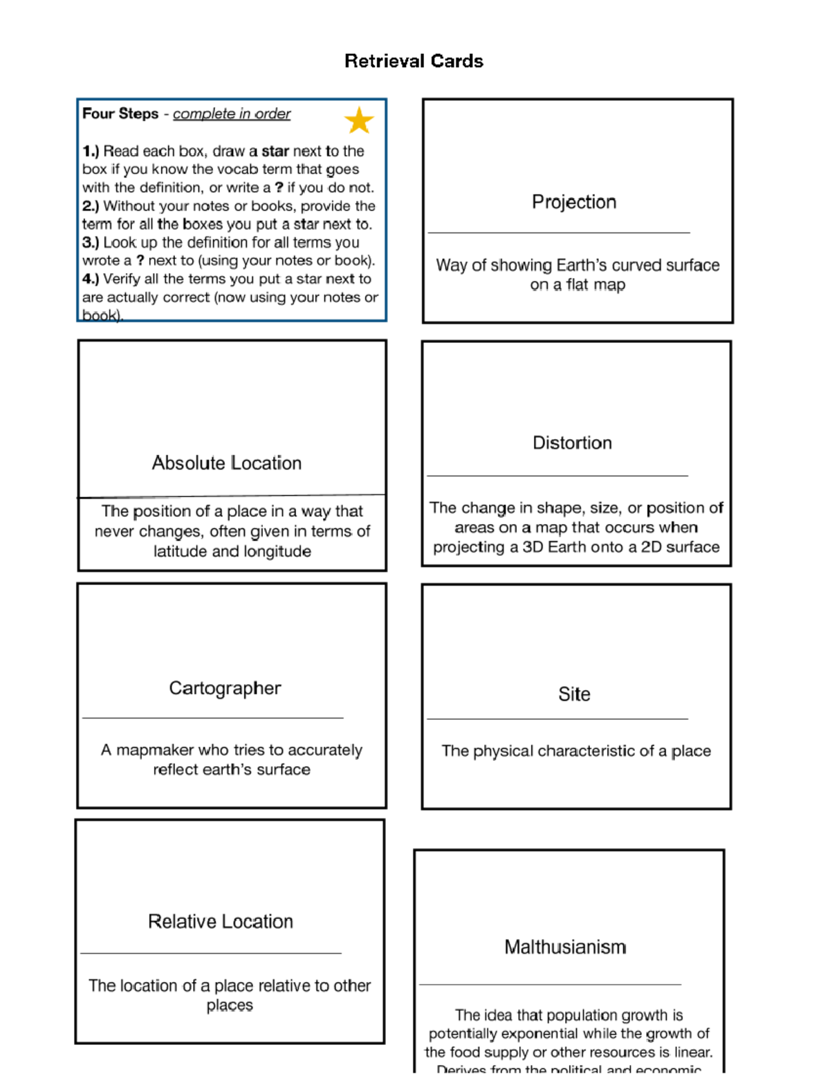 Retrieval Cards - Copy (1) - Google Docs - Retrieval Cards Retrieval ...