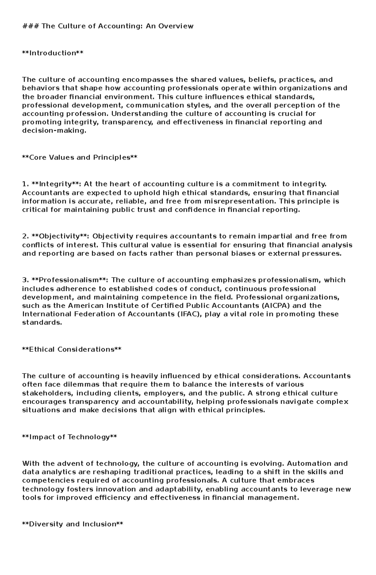 History of Accounting - Informative - The Culture of Accounting: An ...