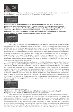 “Kislap ng Bituin” - Lecture notes for the lesson - “Kislap ng Bituin ...