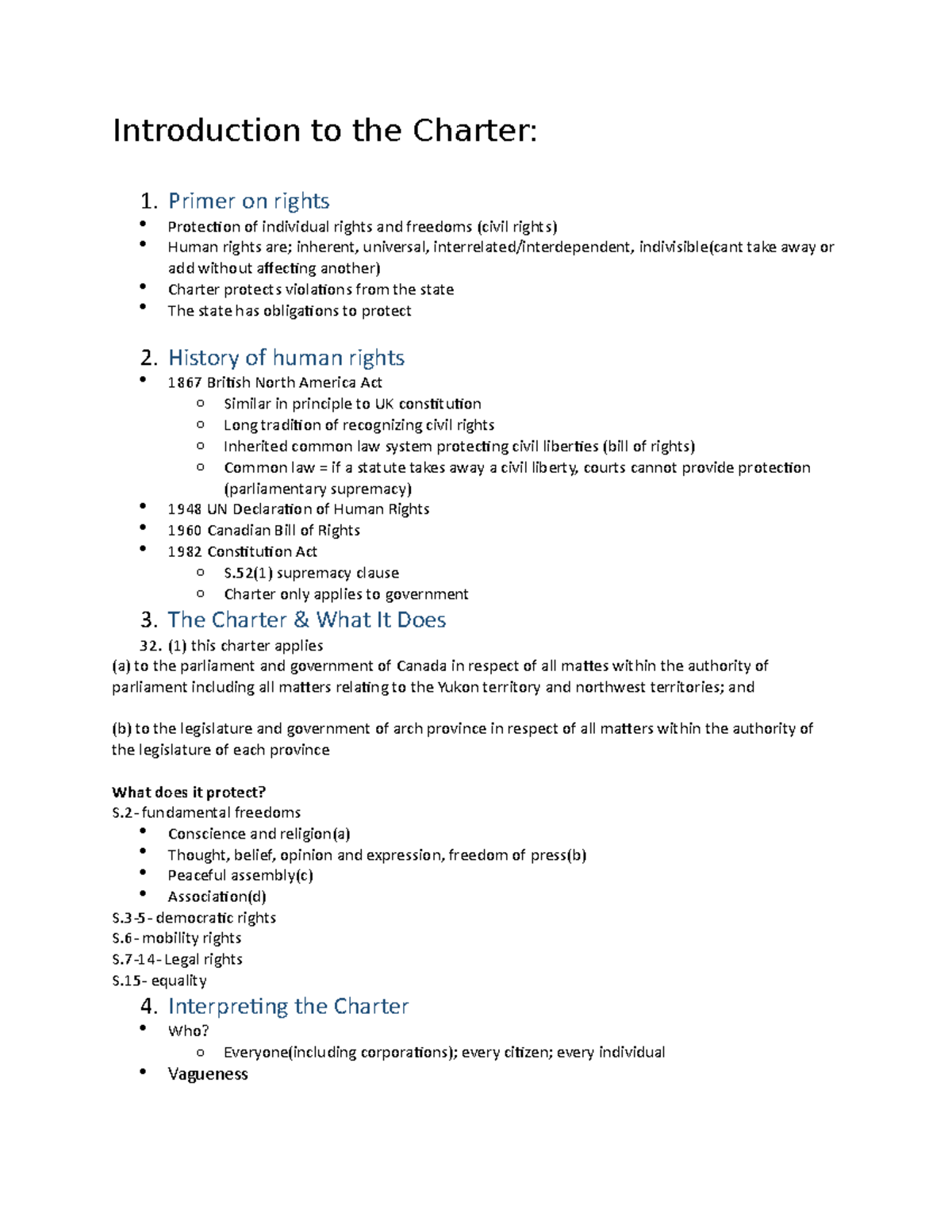 Introduction to the Charter - Primer on rights Protection of individual ...