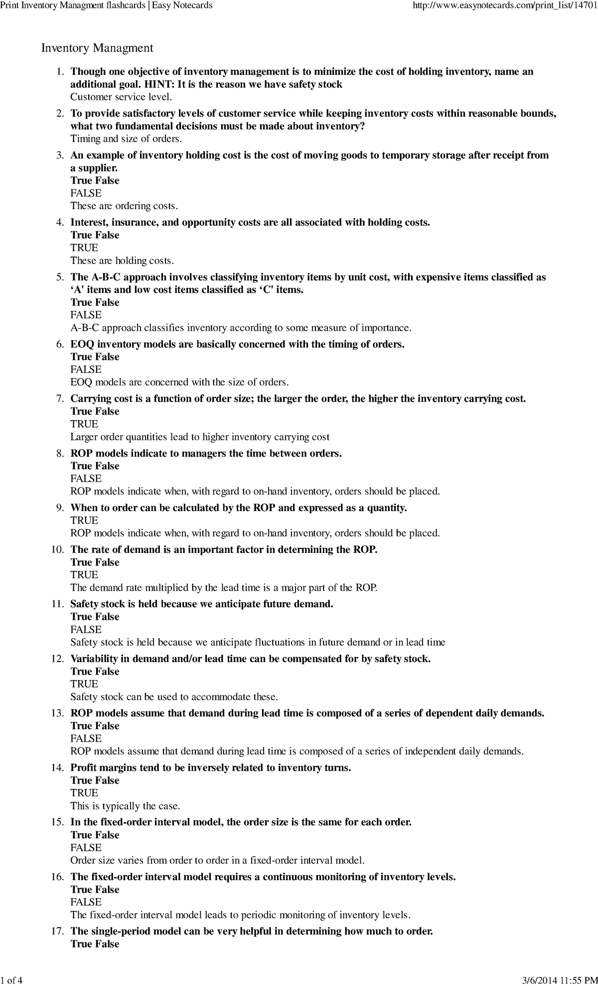 213506320 Inventory Management Quiz Questions - Inventory Managment ...
