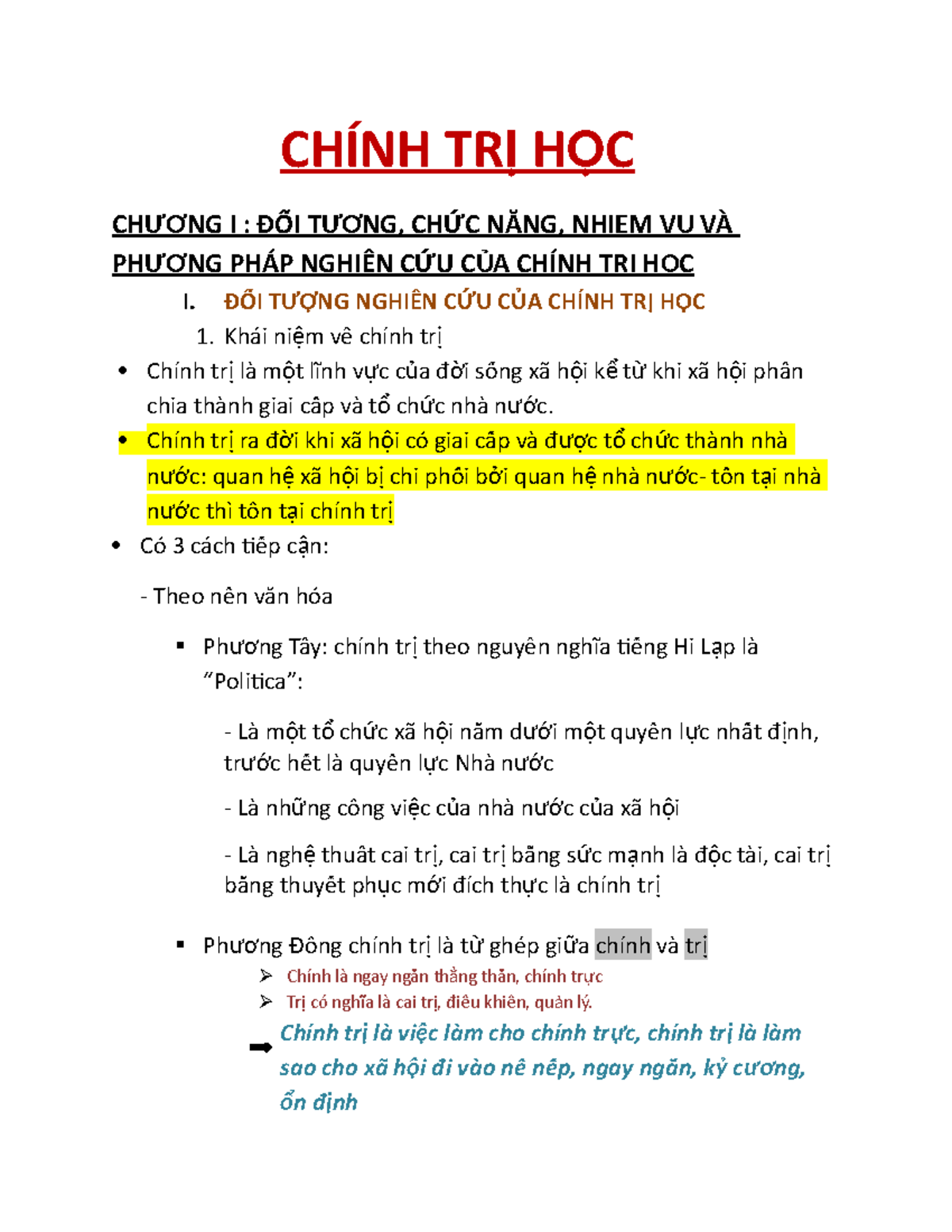 Chính-TRỊ-HỌC - cx ko có j, mibh lấy tài liệu thui - CHÍNH TR HỊ ỌC CH ...