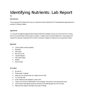 Lab Report Hematology Introduction to Blood Updated - NAME: Alex DATE ...