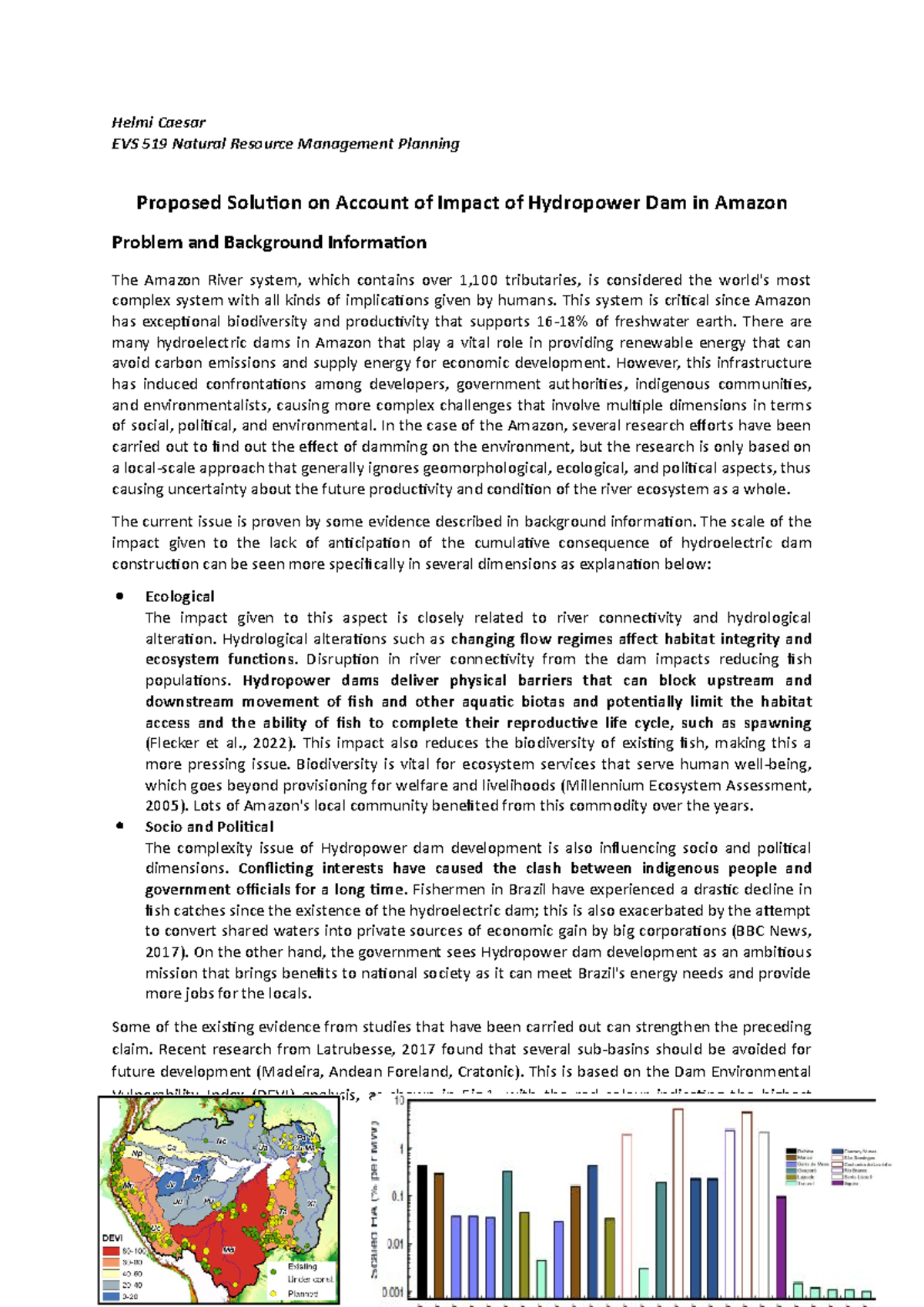 Helmi Week 1 Assignment - Helmi Caesar EVS 519 Natural Resource ...
