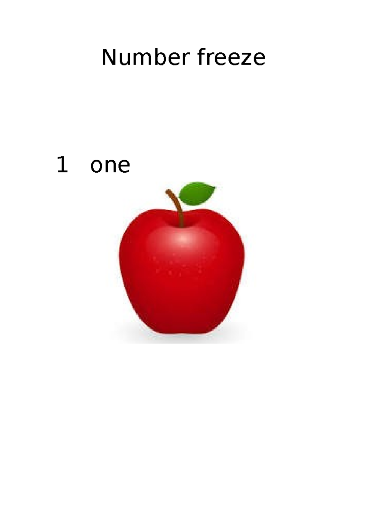 Finl free - example of student reading - B.ed2020 - Number freeze 1 one ...