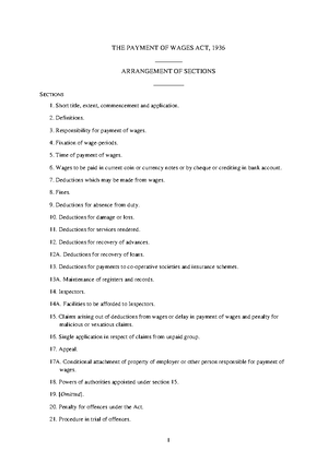 Handout 1 Evolution Of Labour Codes - Evolution Of Labour Codes The ...