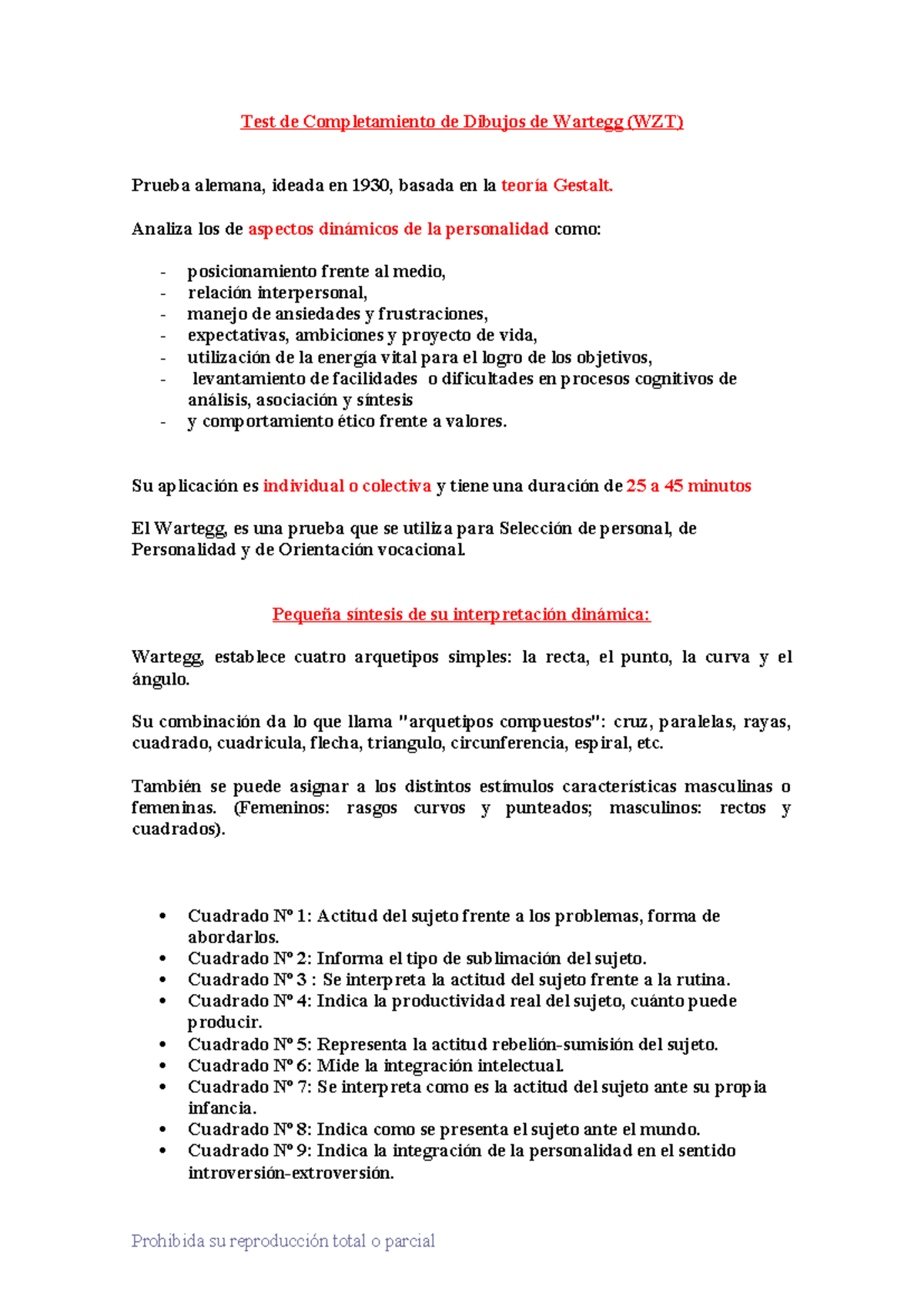 Manual Wartegg Version 1 - Test de Completamiento de Dibujos de Wartegg ...