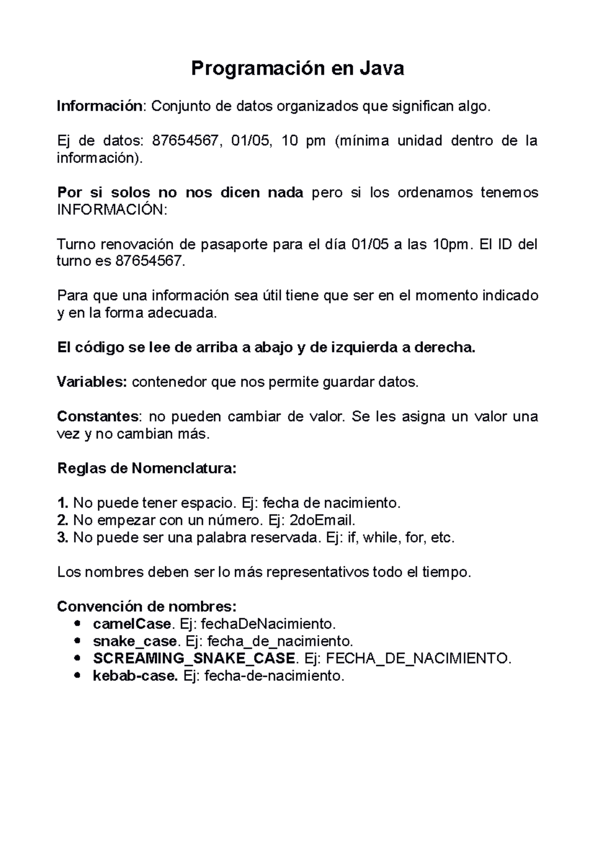 Java para principiantes - Programación en Java Información: Conjunto de ...