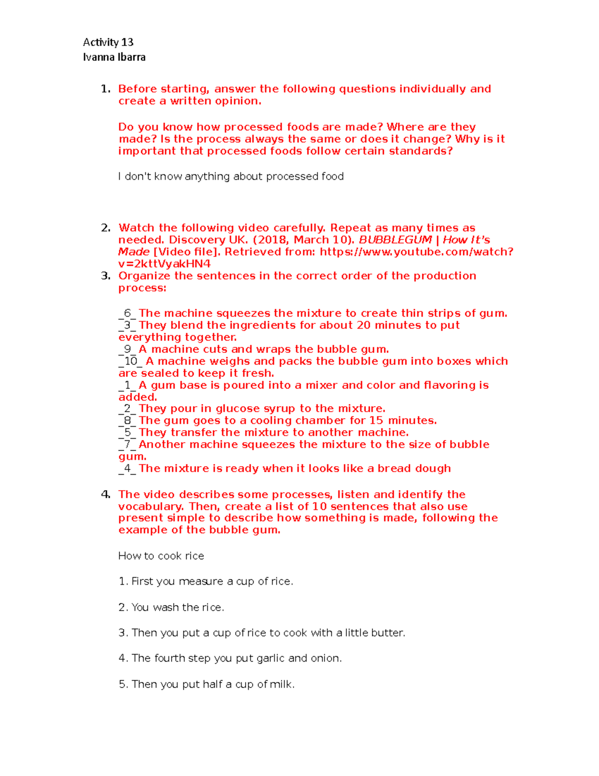 Activity 13 - Actividad 13 - Activity 13 Ivanna Ibarra Before starting ...