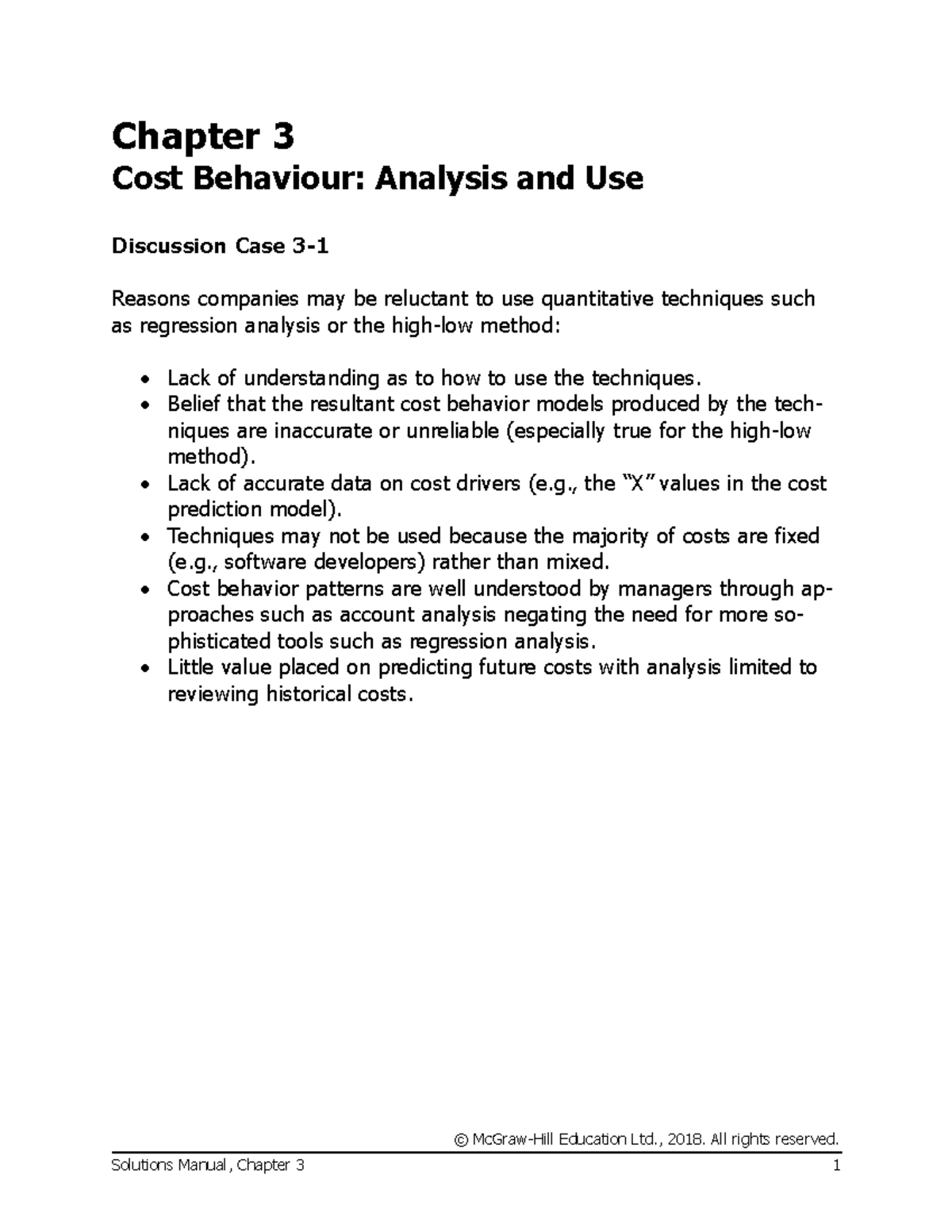 Textbook Ch03 Solutions - © McGraw-Hill Education Ltd., 2018. All ...