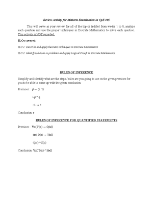 Discrete Math Background - My Expectation As I'm about to take Discrete ...