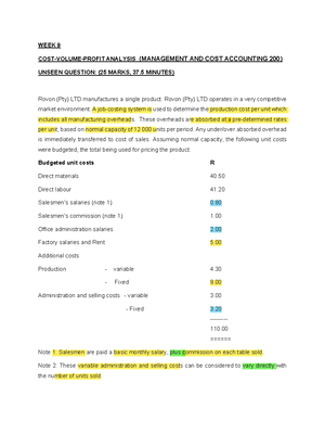 Cost Assignment notes - ACCT251 - Studocu