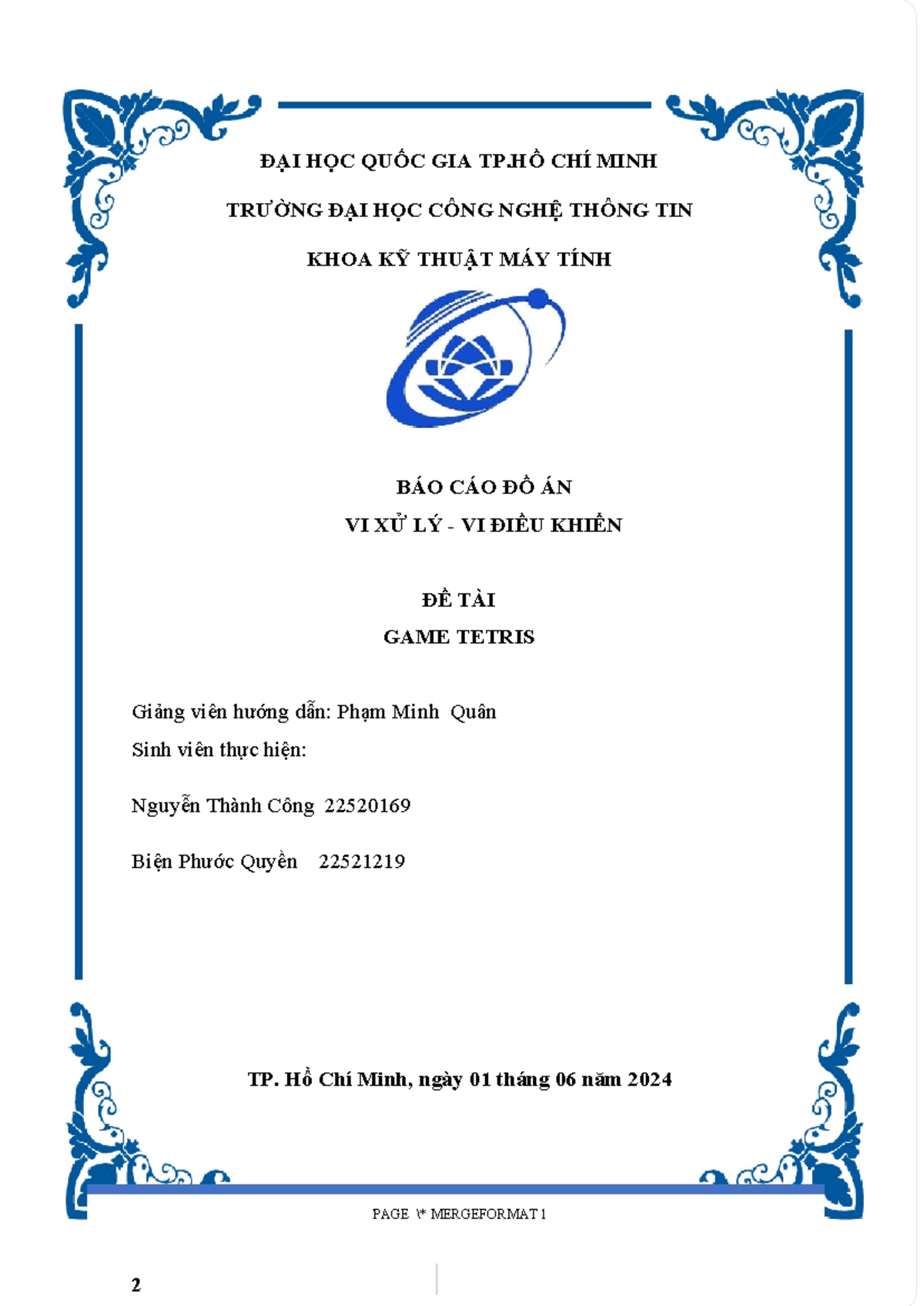 Mau bao cao do an uit mau bao cao tieu luan cua truong dh cntt compress 1 - 1 PAGE * MERGEFORMAT ...