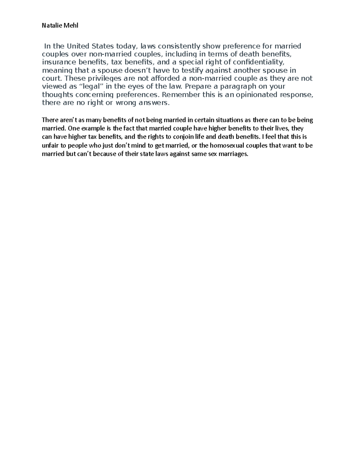 In the United States today - Natalie Mehl In the United States today ...