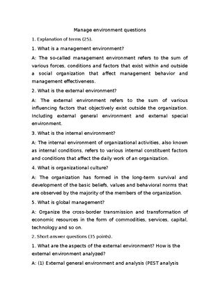 Introduction to Management - Introduction to Management Section 1 ...
