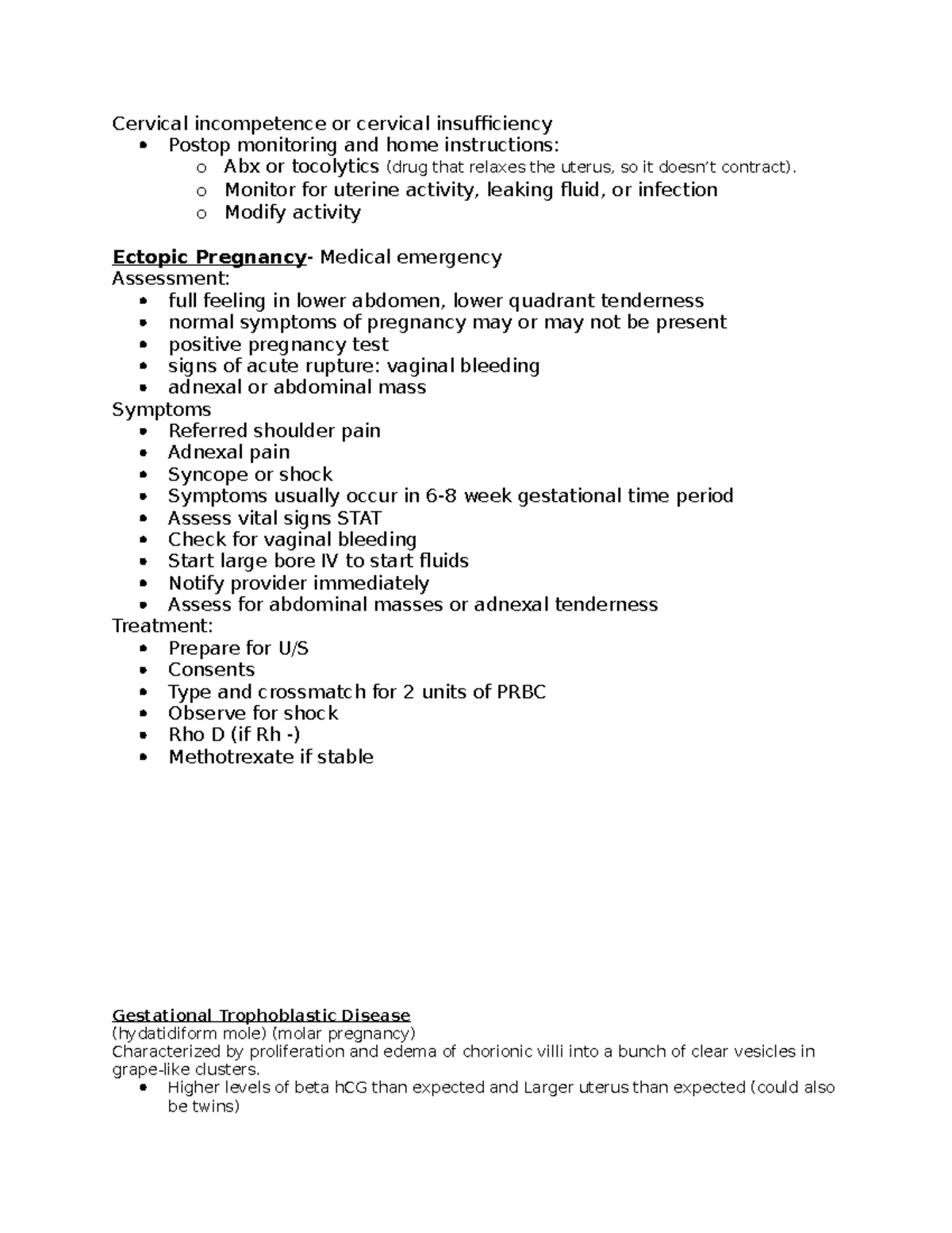 Labor and Delivery Notes - HCM 2110 - WGU - StuDocu