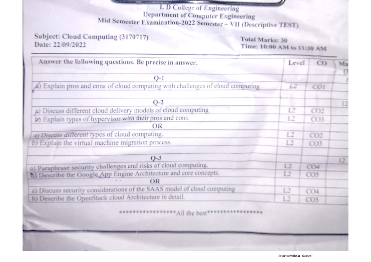 Mid paper - dfdfdf - Computer science - Studocu