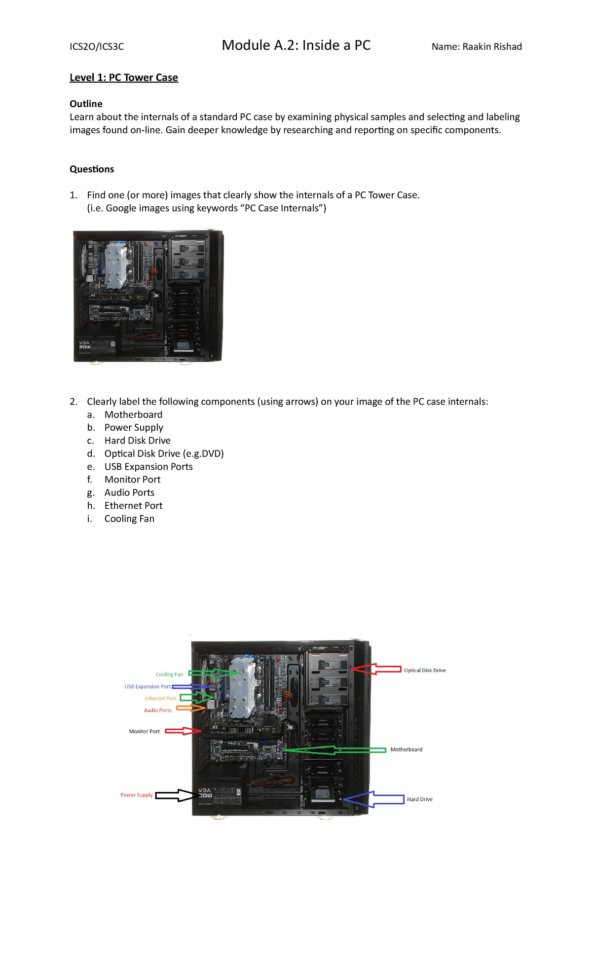 Module A.2 Inside a PC (3) - Level 1: PC Tower Case Outline Learn about ...