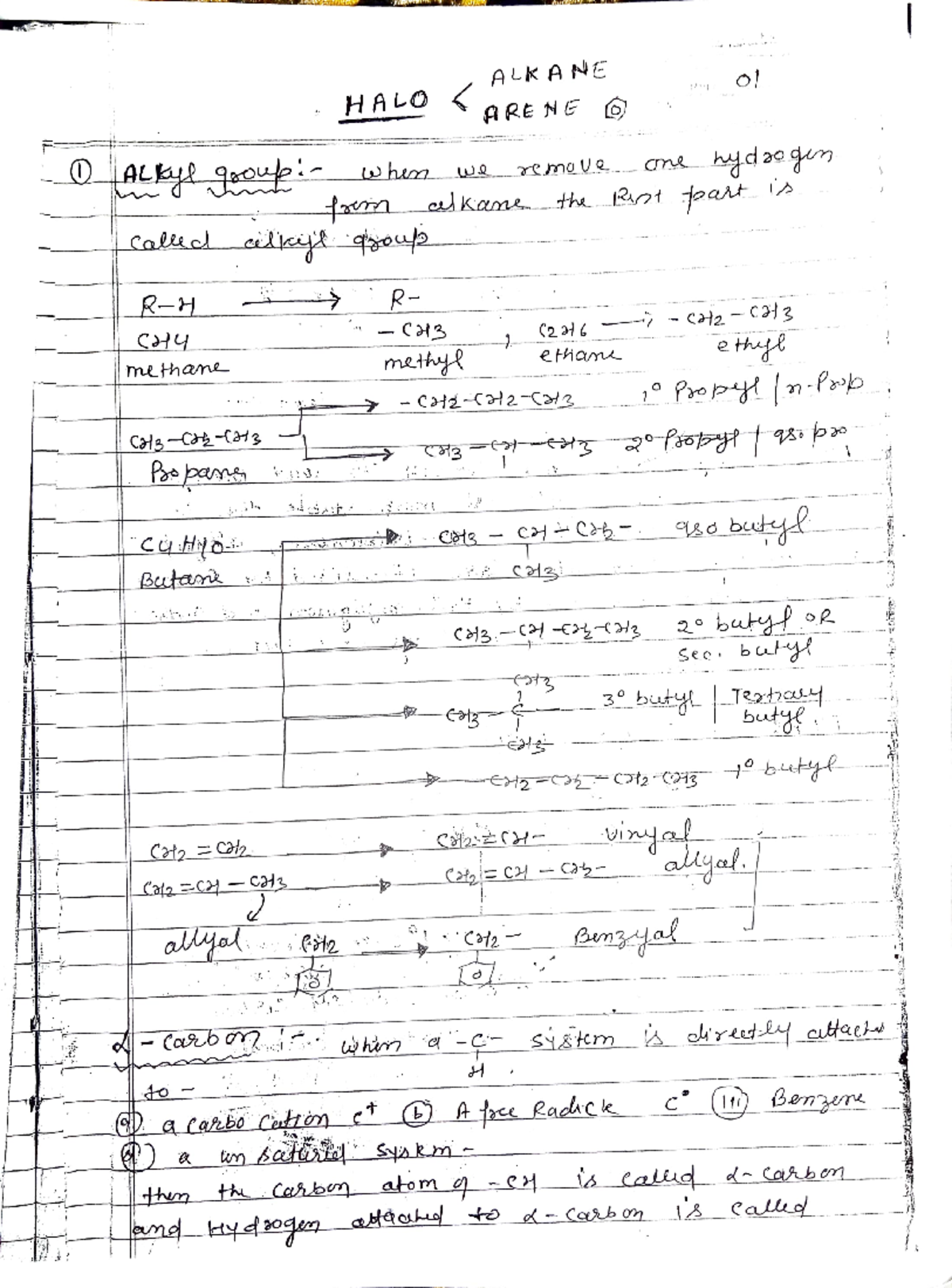 Halo alkane and arenes - Callug Benere 1 alyal but buty oebubyf e thayl hydaogen ol Sec etia ...